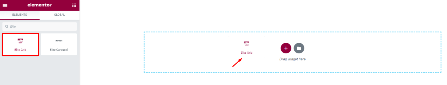How to use Elite Grid widget