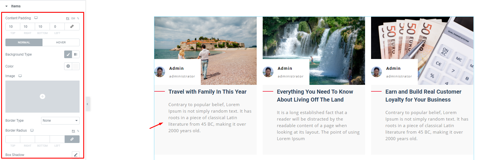 How to use Elite Grid widget