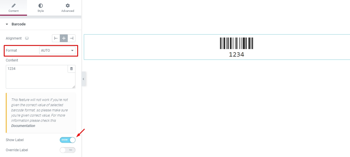 How to use barcode widget