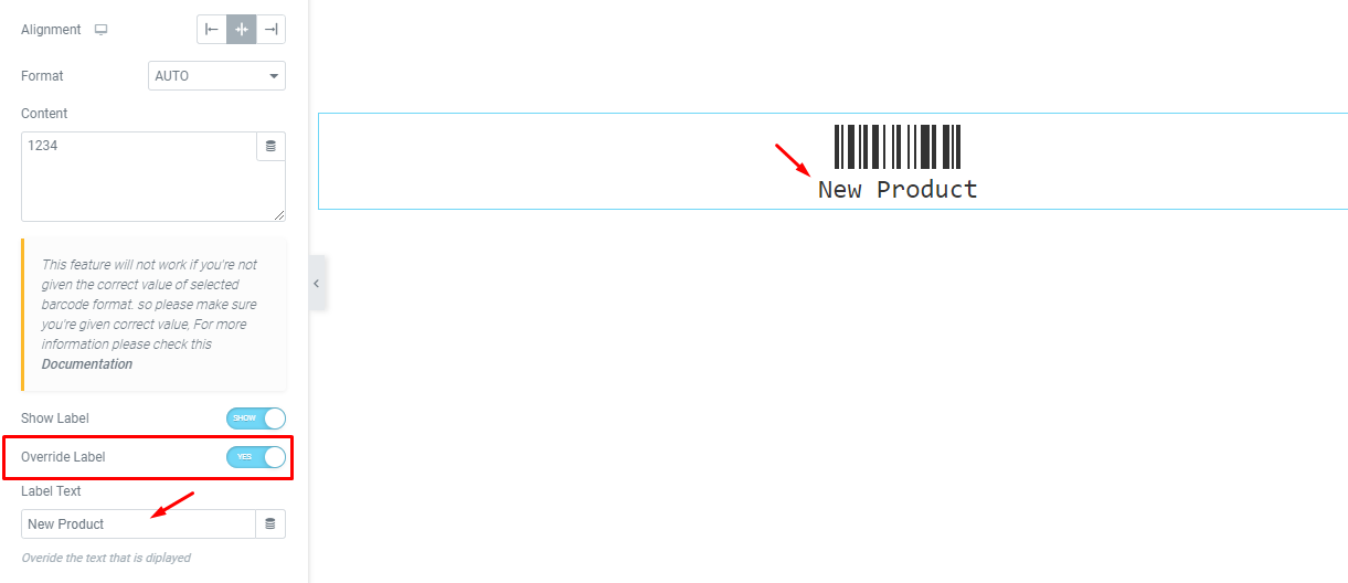 How to use barcode widget