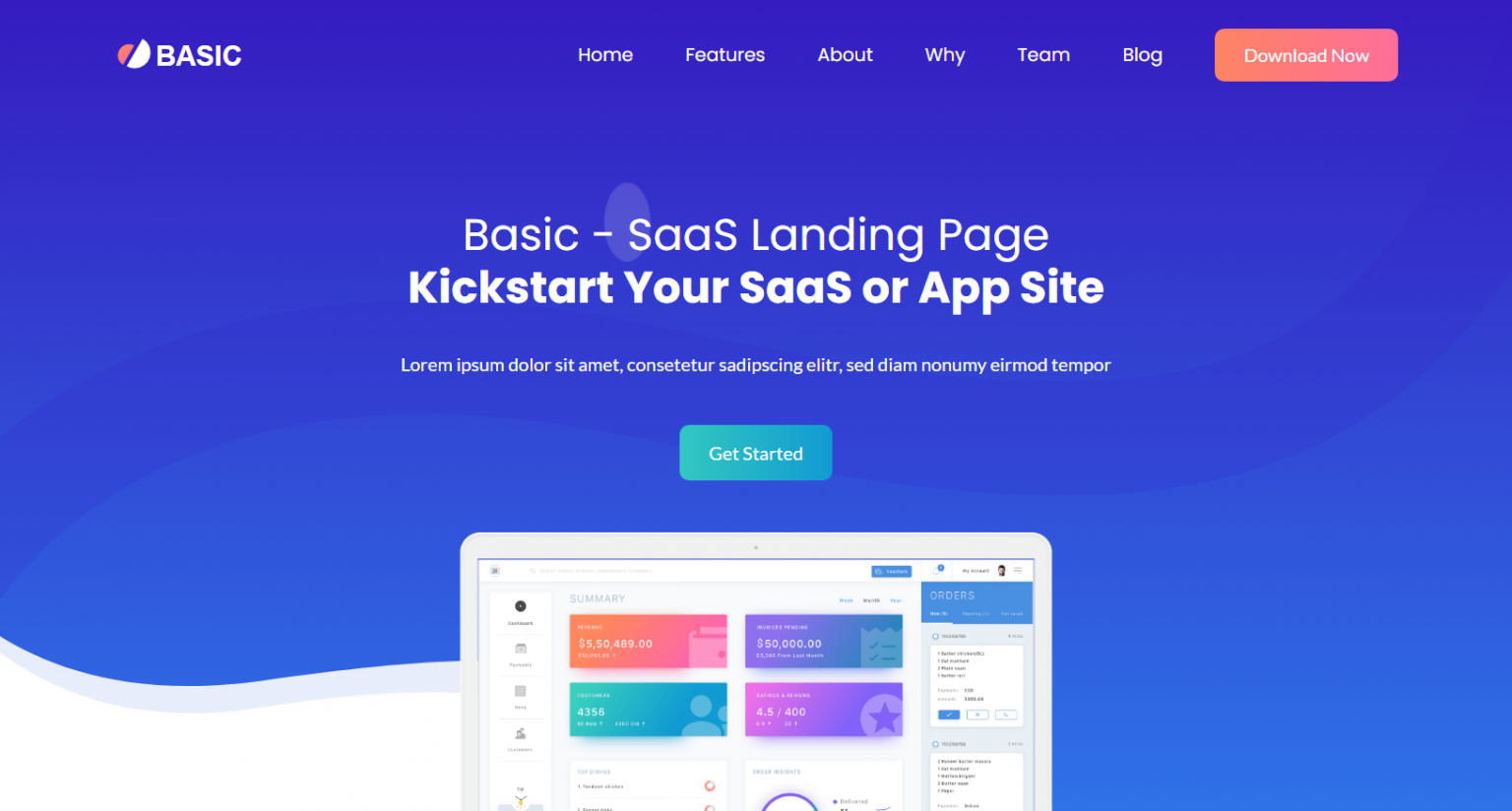 Best free one page elementor templates - BdThemes