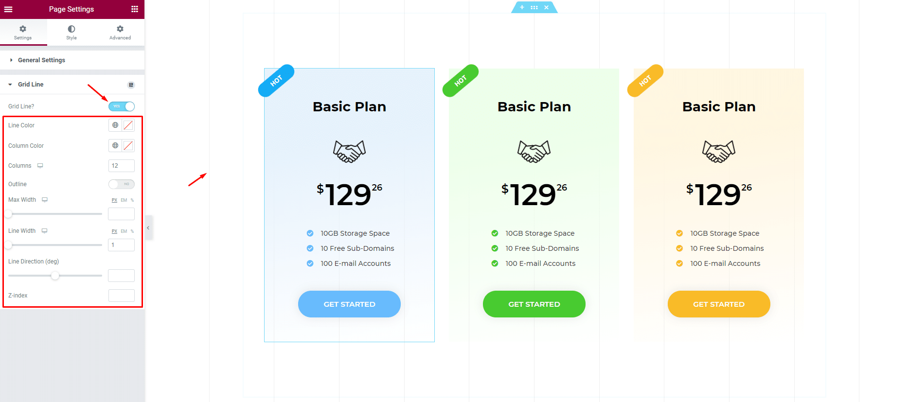 How to use Grid Line Extension By Element Pack Pro - Addons for Elementor