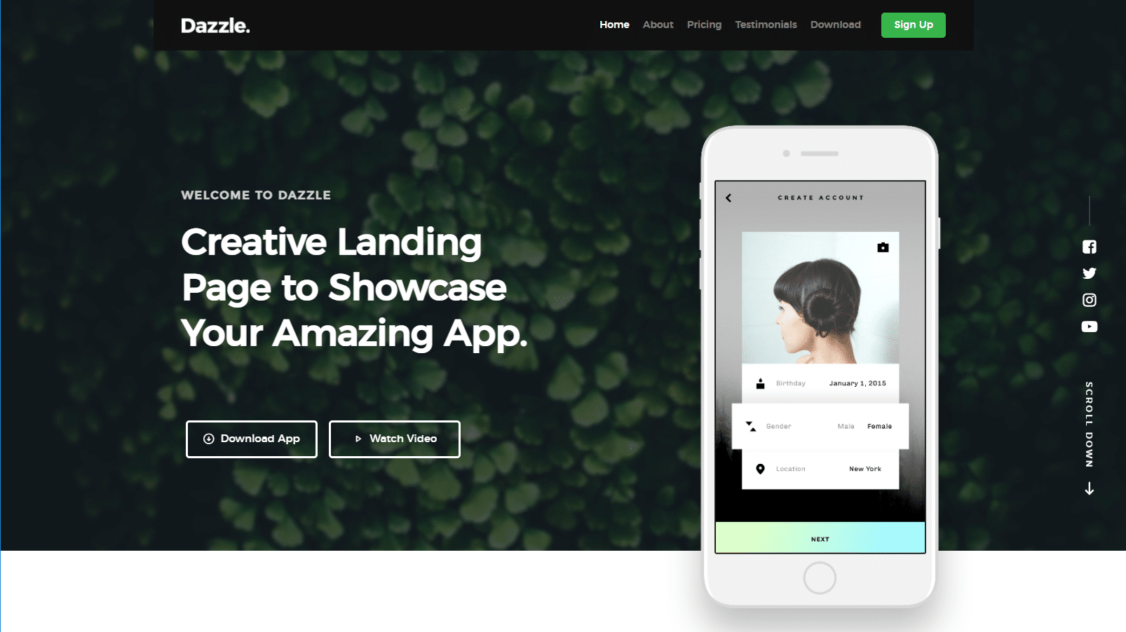Best free one page elementor templates - BdThemes