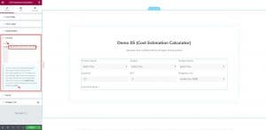 Make Cost Estimation Calculator using Elementor & Element Pack