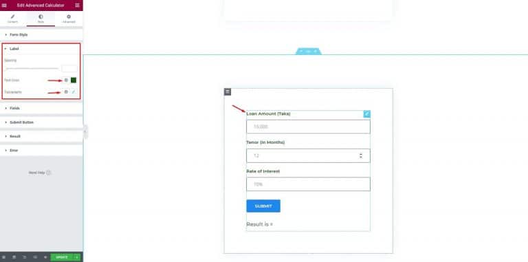 How to Make an EMI Calculator using Elementor & Element Pack - BdThemes