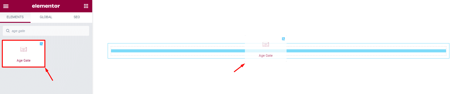 How to use Age Gate widget by Element Pack Pro