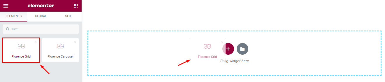 How To Use Florence Grid Widget by Ultimate Store Kit