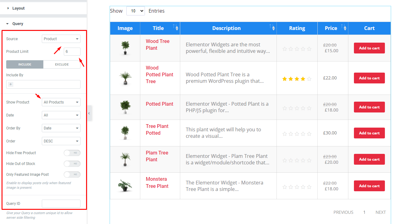 How To Use Product Table Widget For Your Online Store