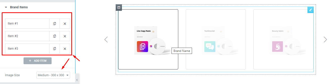 How to use Brand Carousel widget by Ultimate Store Kit