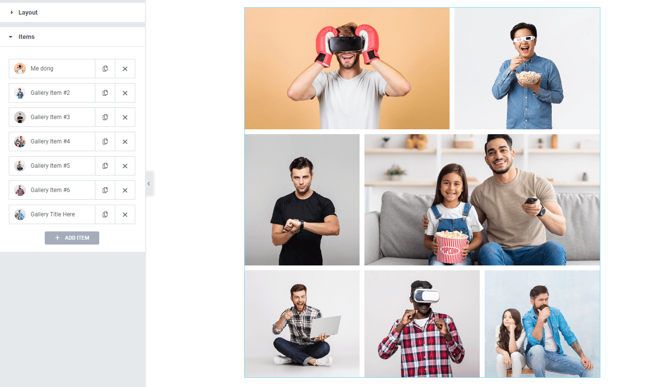 Use Craze Gallery widget By Pixel Gallery in Elementor