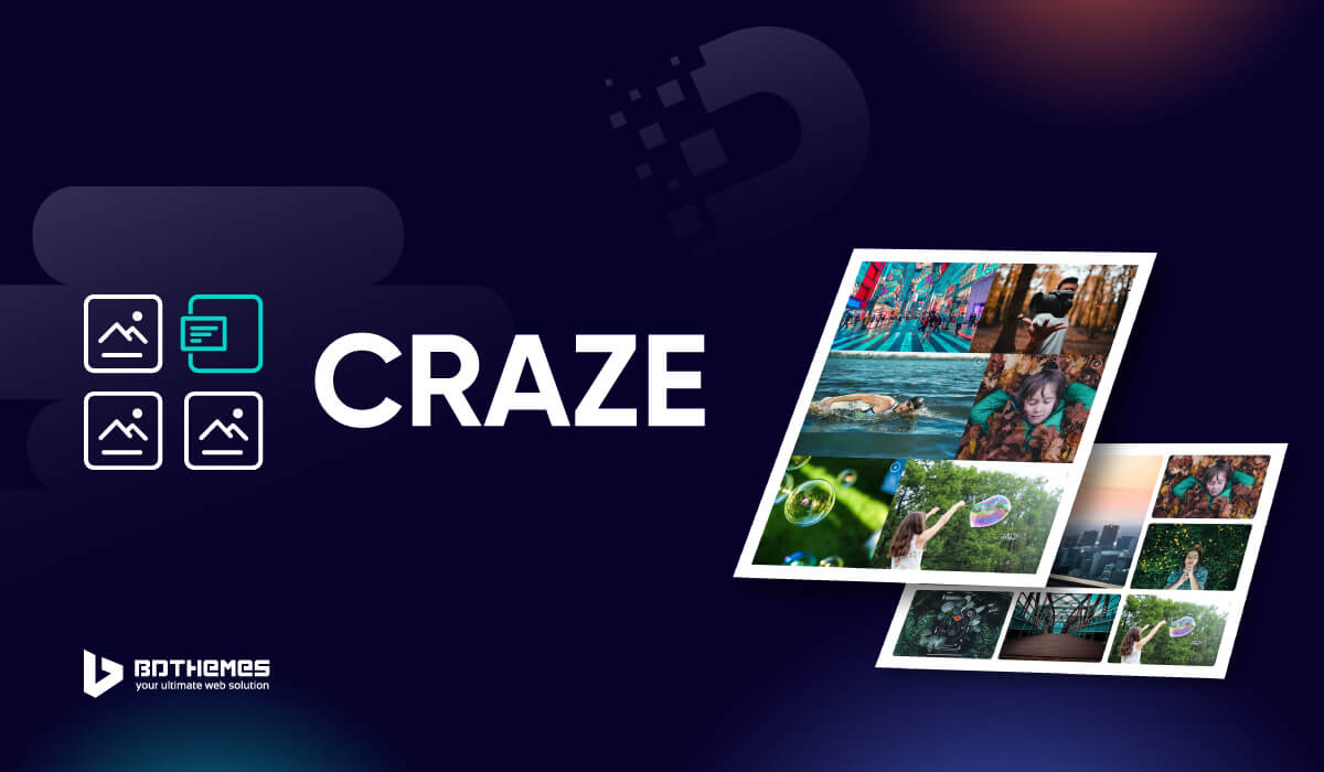 Use Craze Gallery widget By Pixel Gallery in Elementor