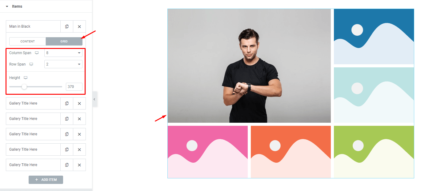 How to use and customize the Doodle grid gallery for Elementor