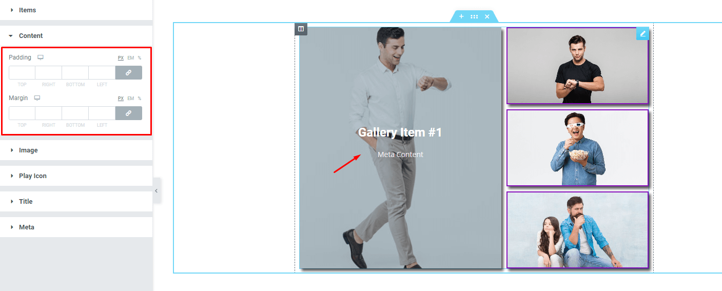 How to customize Epoch photo gallery widget