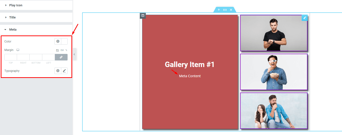 How to customize Epoch photo gallery widget