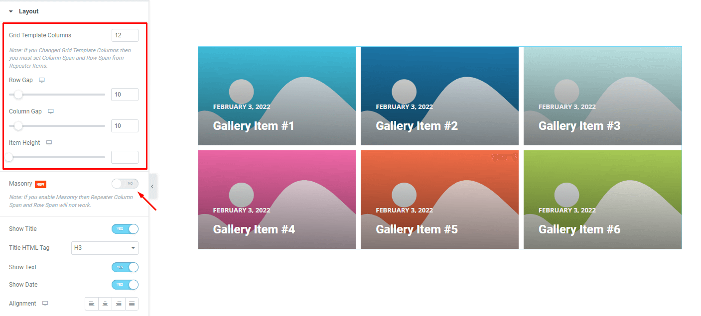 How to use Fever gallery widget for Elementor