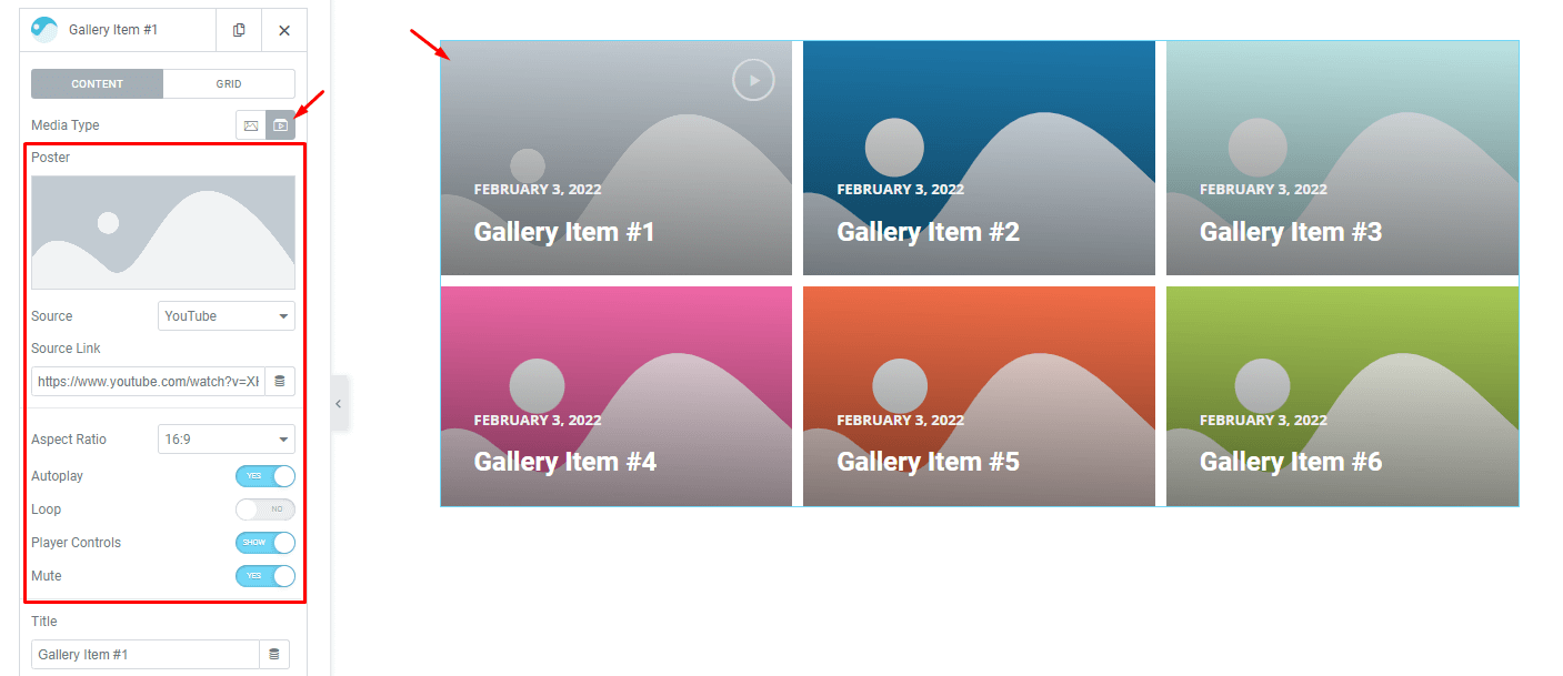 How to use Fever gallery widget for Elementor