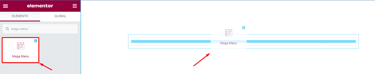 Build & Customize Mega Menu with Element Pack mega menu widget