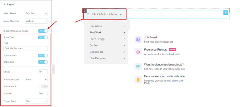 Build & Customize Mega Menu with Element Pack mega menu widget