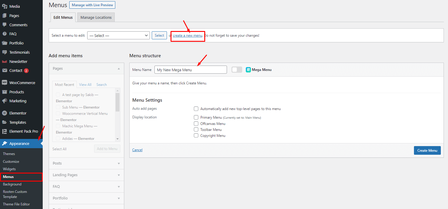 Build And Customize Mega Menu With Element Pack Mega Menu Widget