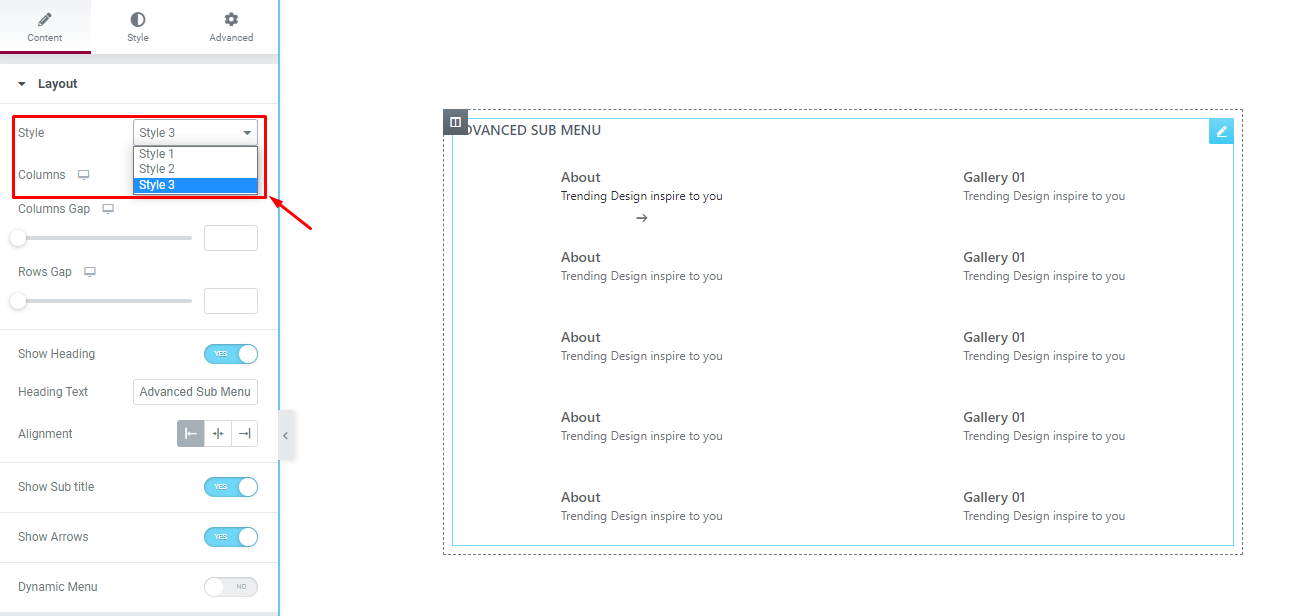 Learn about sub-menu customization in Element Pack Pro