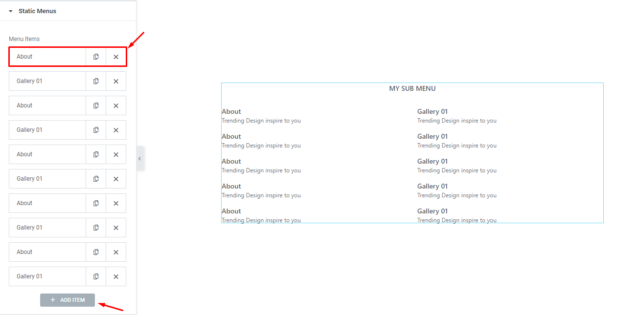 Learn about sub-menu customization in Element Pack Pro