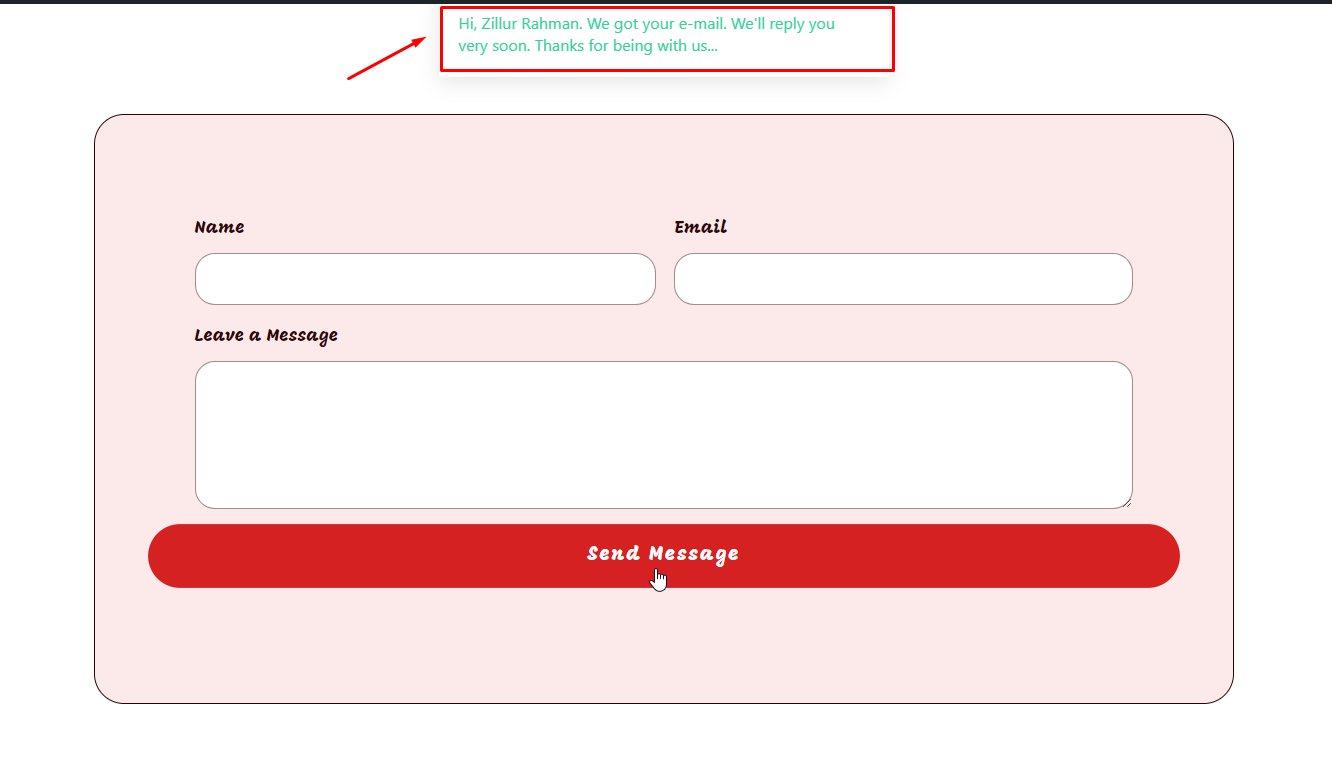 How to set up email on the Simple Contact Form Widget