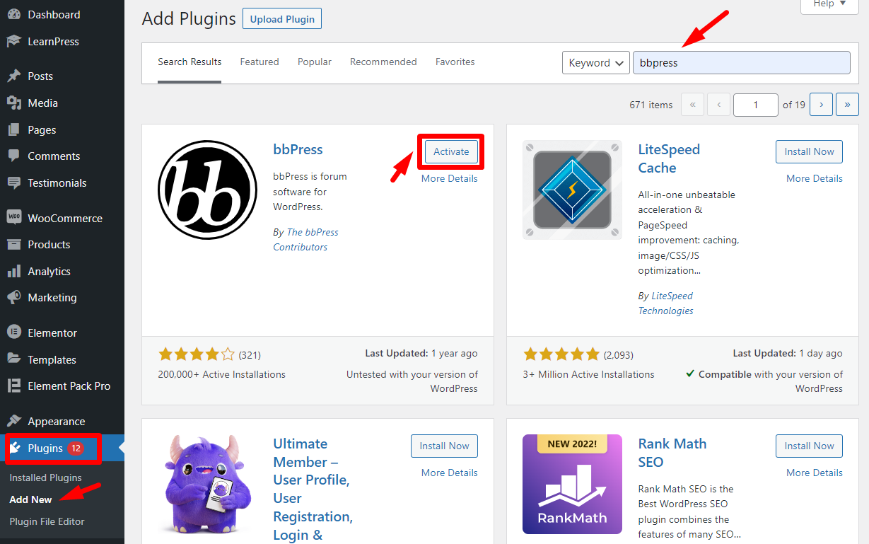 How to use Bbpress Forum Form widget