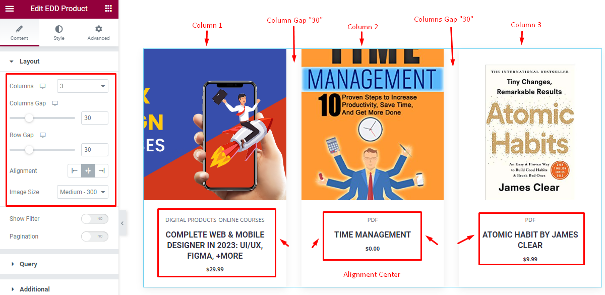 How to use EDD Product Widget