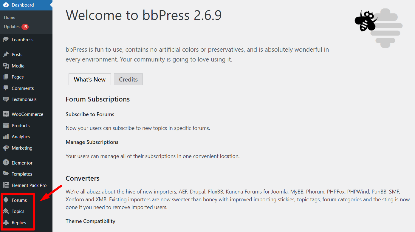 How to use Bbpress Forum Form widget