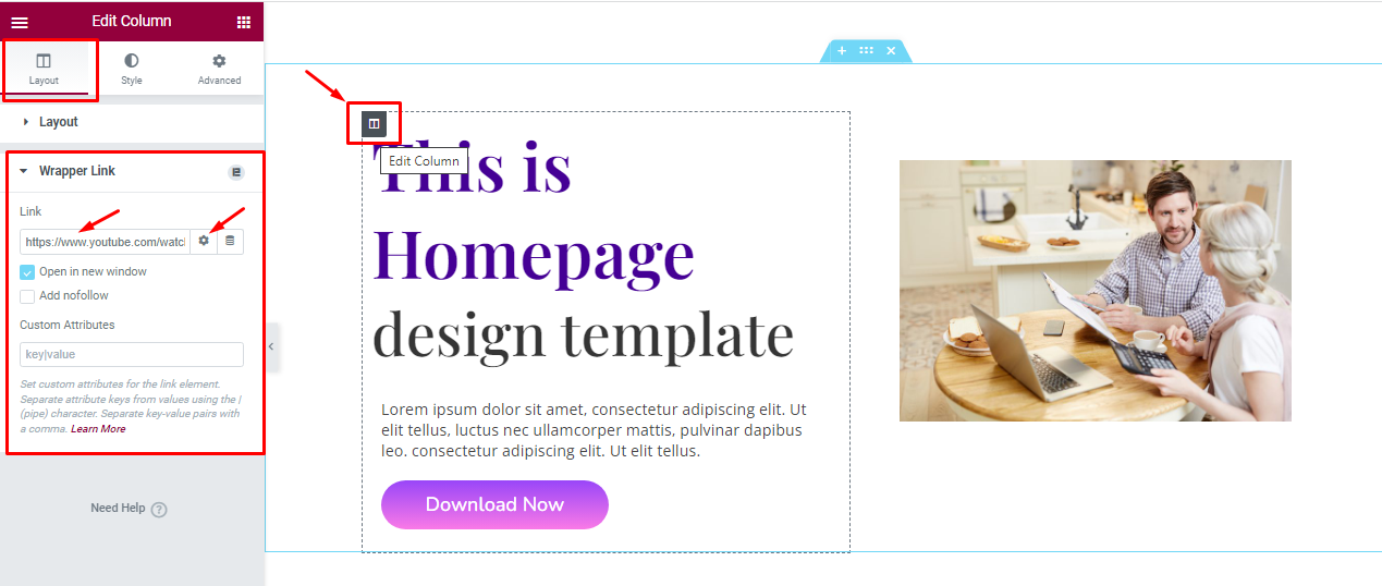 How To Use Wrapper Link Extension By Element Pack Pro