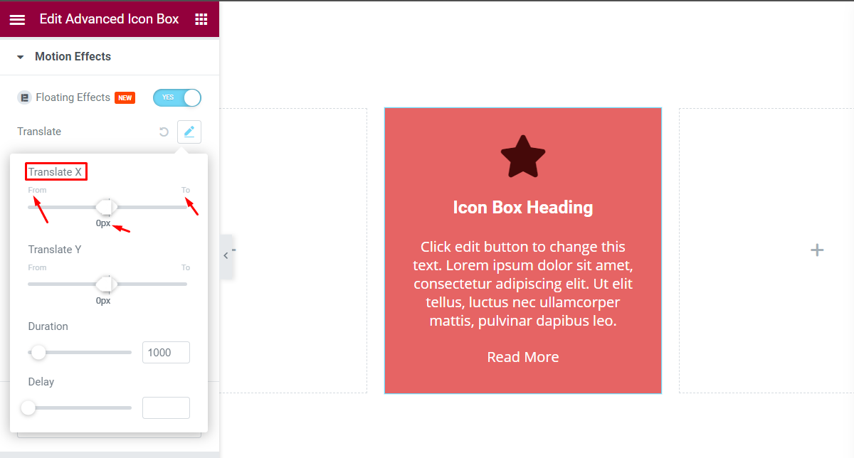 How to use Floating Effects Extension
