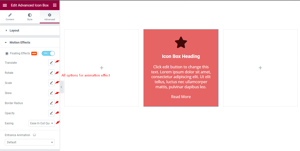 How to use Floating Effects Extension