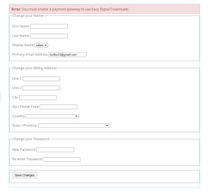 How to use EDD Profile Editor Widget