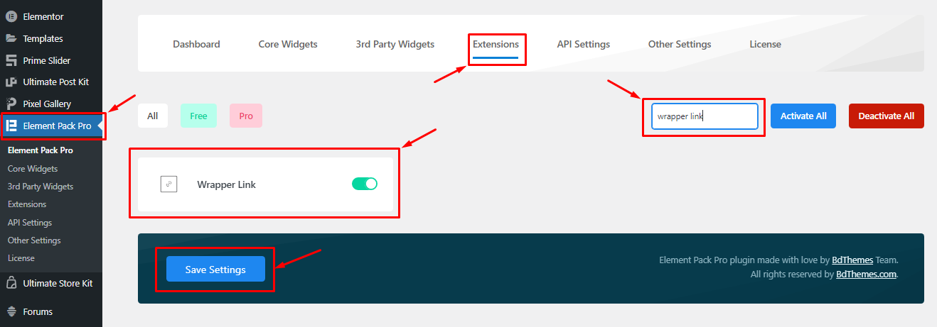 How To Use Wrapper Link Extension By Element Pack Pro