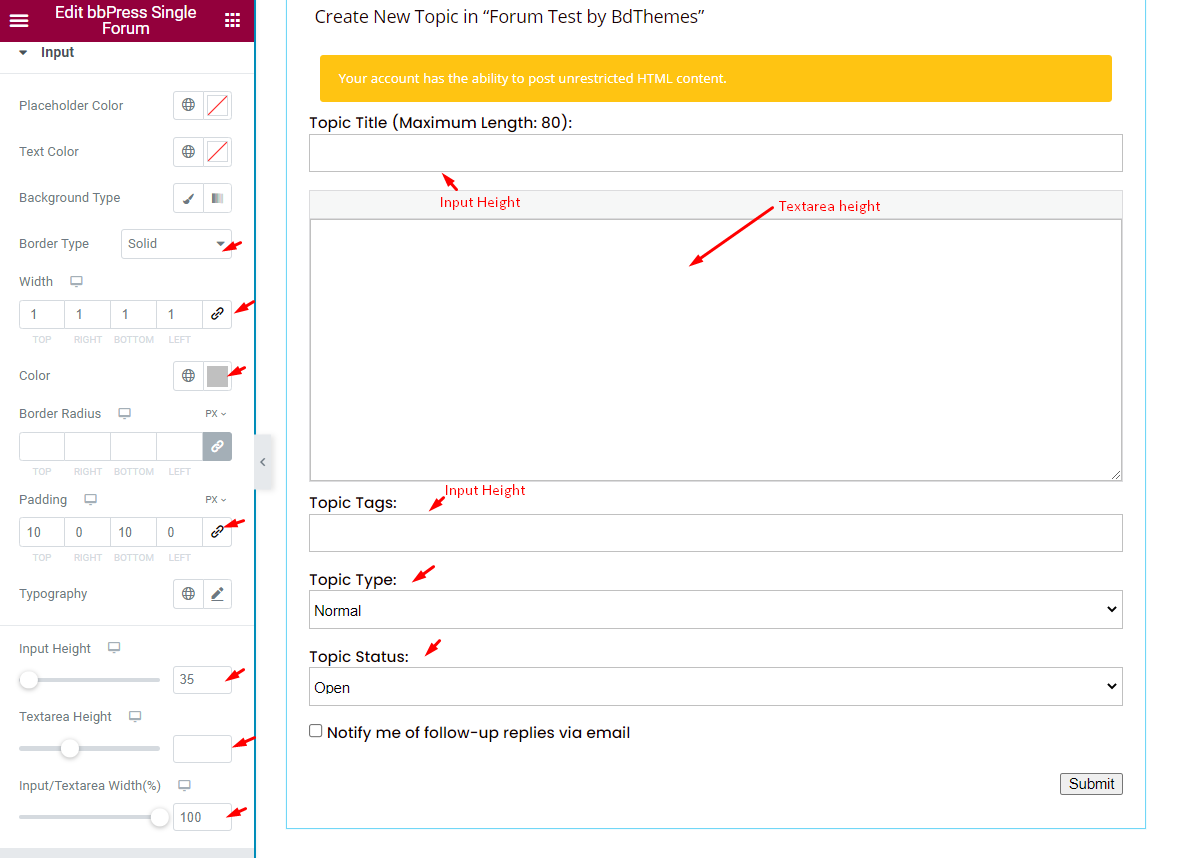 How to use Bbpress Single Forum Widget