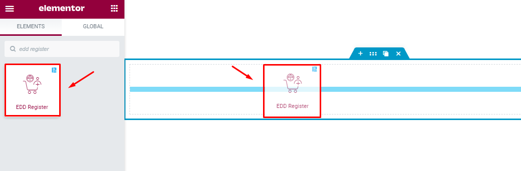 How to use EDD Register Widget