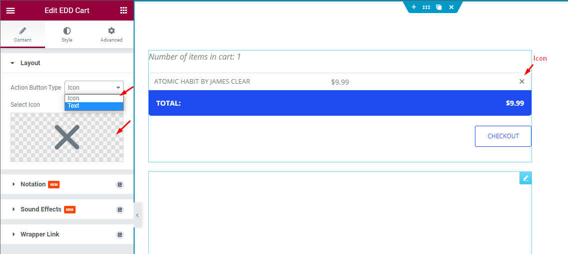 How to use EDD Cart Widget
