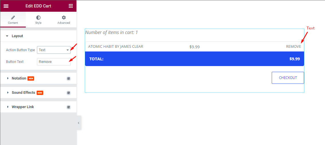 How to use EDD Cart Widget