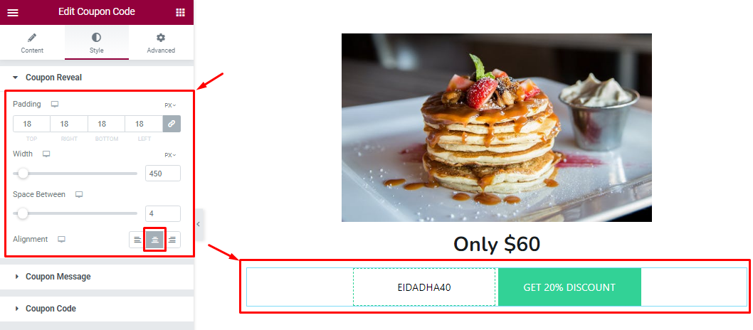 How To Use The Coupon Code Widget By Element Pack Pro