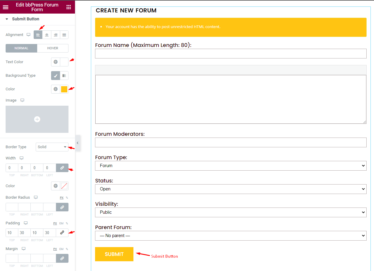 How To Use Bbpress Forum Form Widget