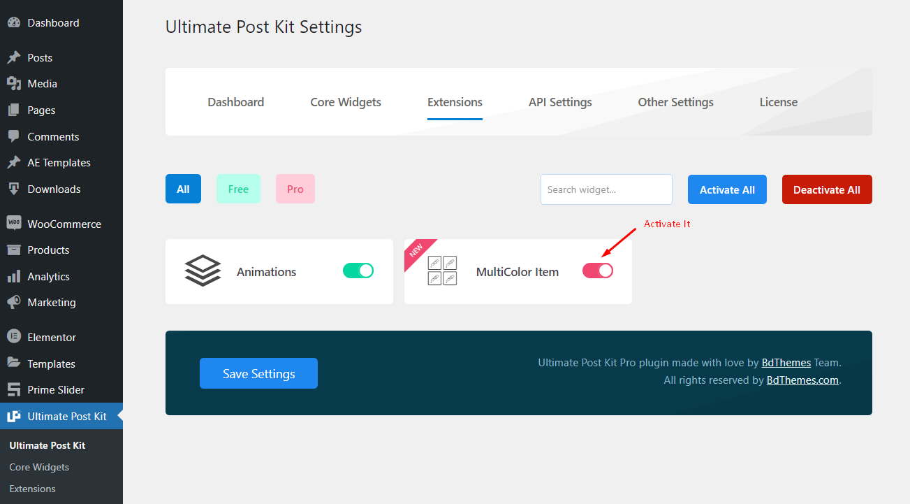 How to Use Multicolor Item Extension By Ultimate Post Kit