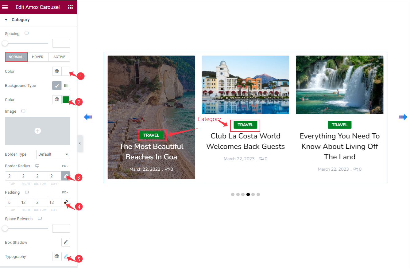 How to use Amox Carousel Widget by Ultimate Post kit