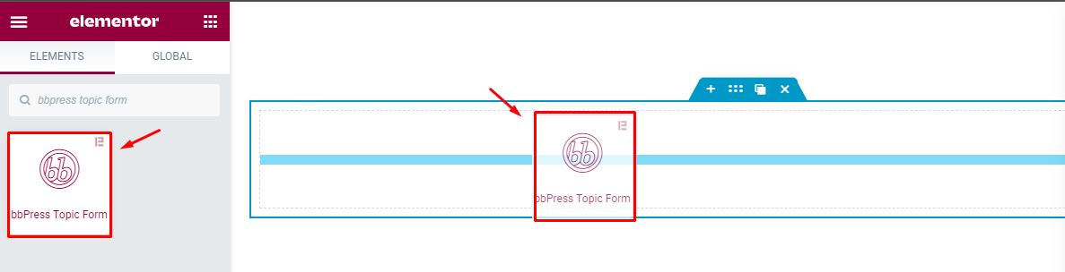 How to use Bbpress Topic Form Widget