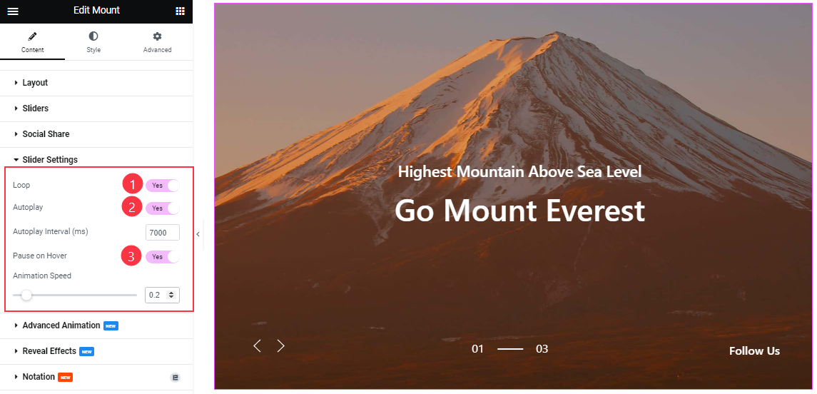 How To Use The Mount Slider Widget By Prime Slider