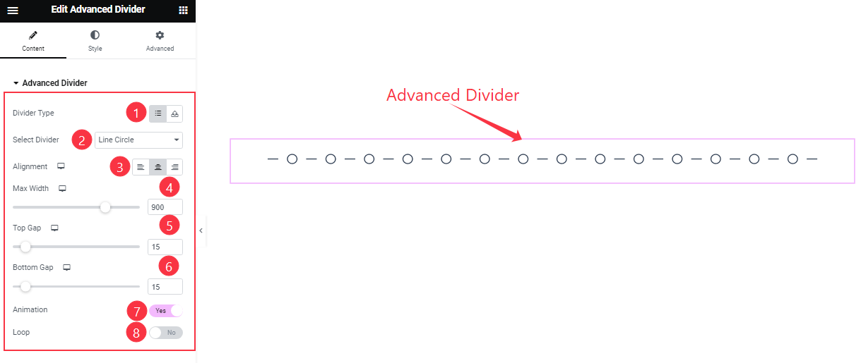How To Use The Advanced Divider Widget