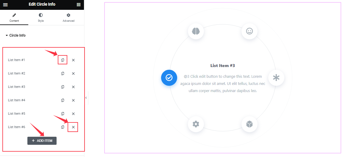 How To Use The Circle Info Widget By Element Pack Pro