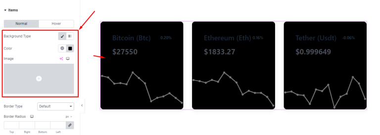How to use Crypto Currency Chart widget
