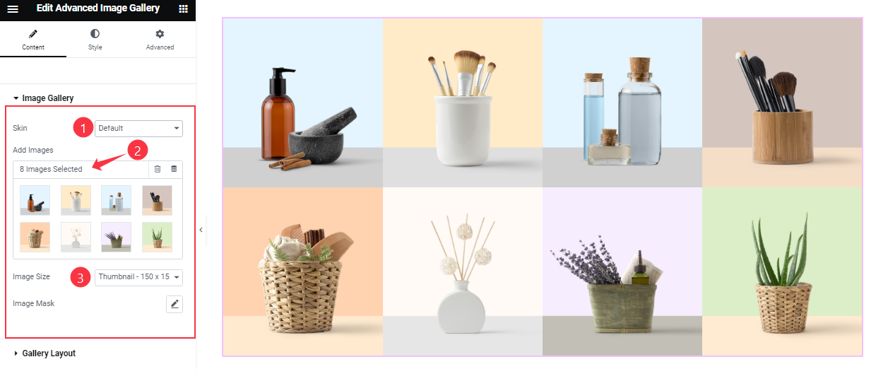 How To Use The Advanced Image Gallery widget