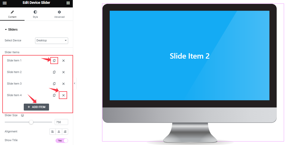 How To Use Device Slider Widget By Element Pack Pro