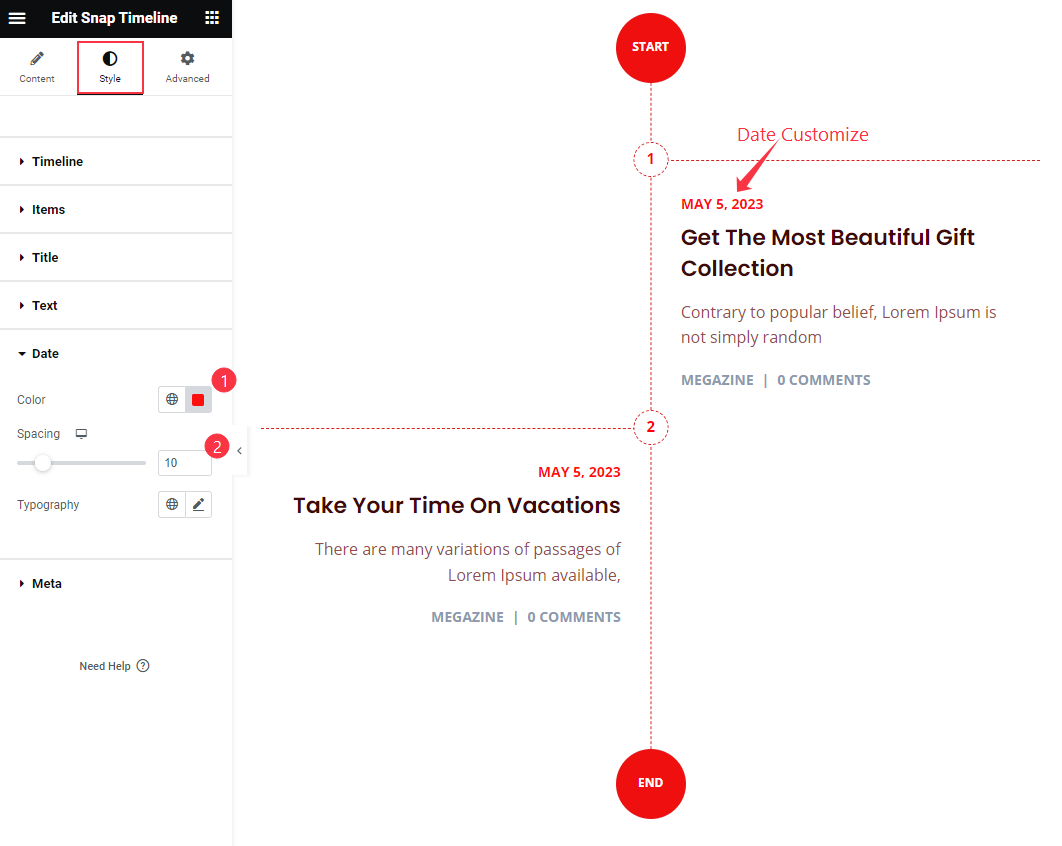 How to Use the Snap Timeline Widget by Ultimate Post Kit